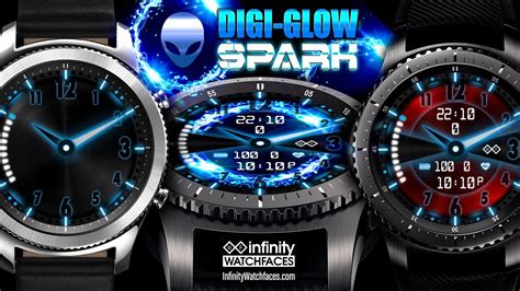 Digi Glow Spark Watch Face Demo Best Watch Faces For Samsung Gear