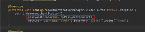 java lang illegalargumentexception there is no passwordencoder mapped