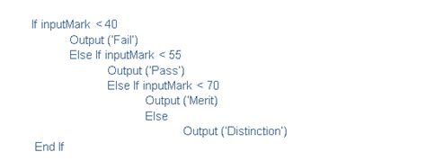 if statement pseudocode elseifs syntax stack overflow