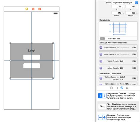 ios how to apply auto layout to a group of items in xcode stack