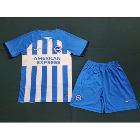 Jual Setelan Fullset Jersey Baju Celana Bola Brighton Home New 2023