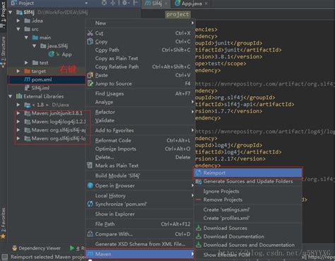 solution of maven pom xml dependency invalidation in intellij
