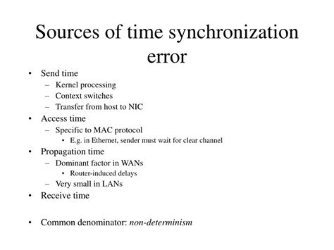 Ppt Time Synchronization In Sensor Networks Powerpoint Presentation