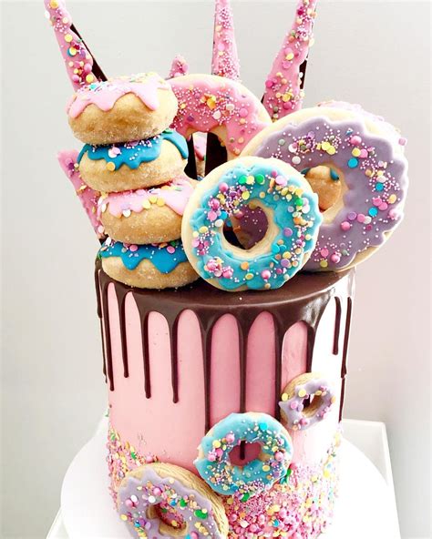 Donut Overload Cake 🍩🍩🍩 In 2023 Candy Birthday Cakes Cake Donut