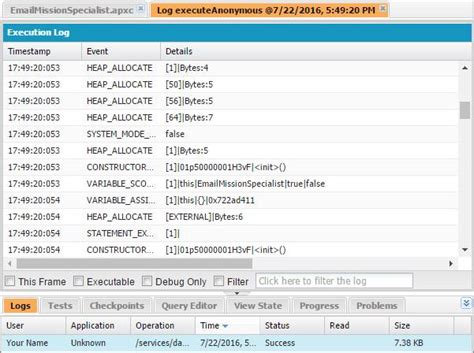 generate and analyze logs unit salesforce trailhead