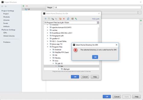 idea 2017 1 1 doesn t detect jdk 10 ides support intellij platform