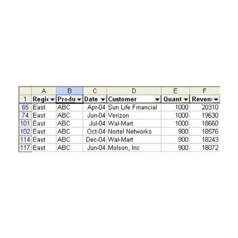 microsoft excel help quckly filter a list to certain