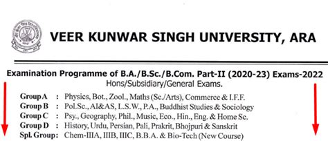 Vksu Part 2 Exam Date 2023 जारी Pdf 05 अप्रैल से शुरू Ba Bsc Bcom