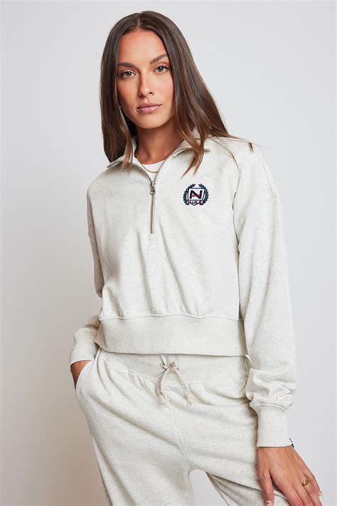Nike Sportswear Cropped Hoodie Oatmeal Heather Oatmeal Stylerunner
