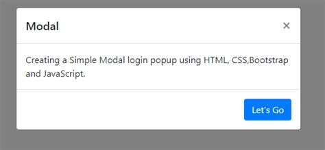 creating a popup modal login form using html5 and css and bootstrap