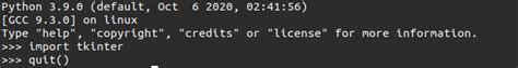 is tkinter renamed in python 3 9 0b3 stack overflow