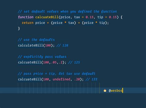 35 javascript function with default parameter javascript overflow