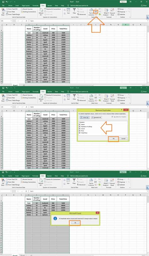 how to remove duplicates in excel