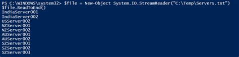 powershell open file syntax and parameters of open file command