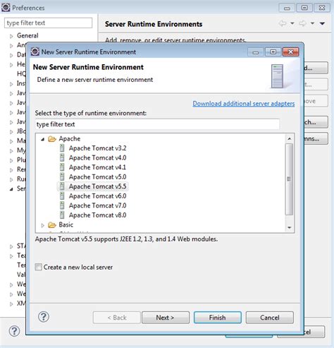 java how to add tomcat 8 to eclipse kepler without installing the big