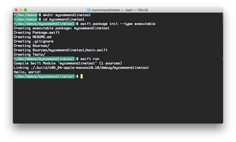 creating command line tools for macos and linux with swift