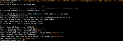 how to setup private docker registry in kubernetes k8s