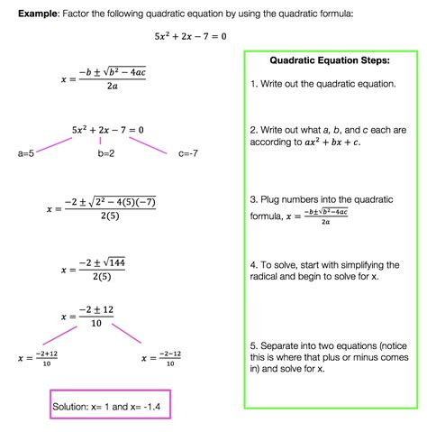 How To Factor Quadratic Equations Algebra Math Lessons