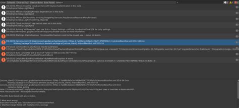 android manifest merger failed with multiple errors see logs error