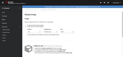 deploying applications in the openshift 4 3 developer perspective red