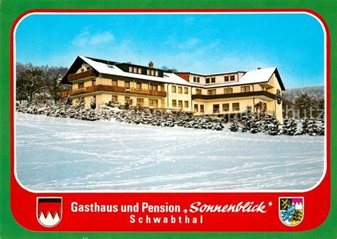 Ak Ansichtskarte Schwabthal Gasthaus Pension Sonnenblick