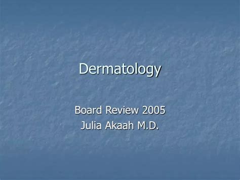 Ppt Dermatology Powerpoint Presentation Free Download Id 9402112
