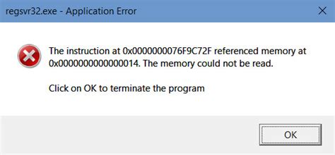 regsvr32 exe application error on windows start up microsoft community