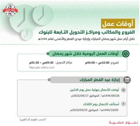 موعد إجازة عيد الفطر للبنوك 1444 في السعودية عُطلة رمضان القرار الرسمي