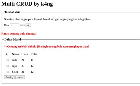 membuat multi crud dengan codeigniter tips and trik 7
