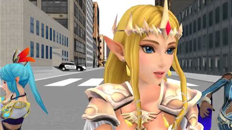 [mmd Hyrule Warriors] Breeze Zelda Cia Lana Youtube