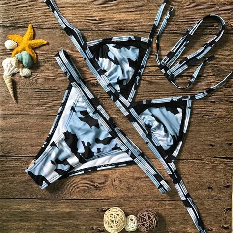 Swimwear Women Push Up Padded Bra Bandage Ladies Bikini Set Swimsuit