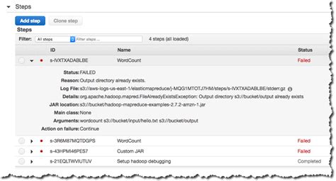 enhanced step debugging amazon emr