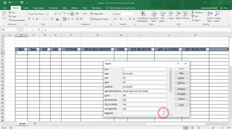 Correct Way To Use Form In Ms Excel 2016 Youtube Free Download Nude