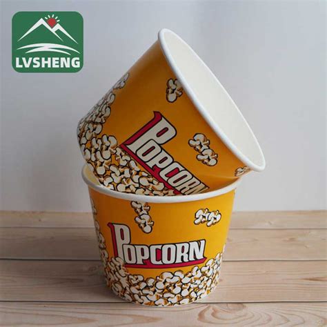 China Paper Popcorn Cups Manufacturers And Suppliers Lvsheng Paper