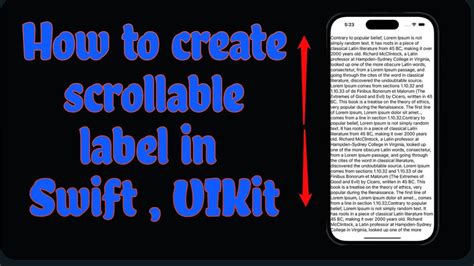 how to create dynamic scrollable uilabel programmatically in swift