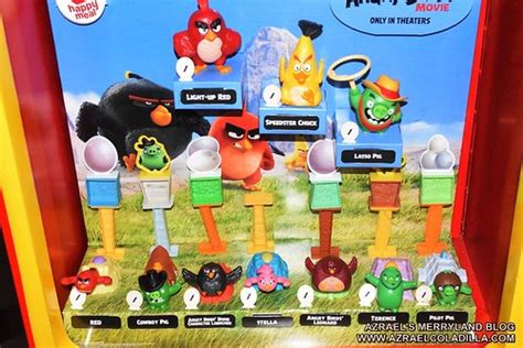 Mcdonalds Happy Meal Toys Featuring The Angry Birds Movie ~ Azraels