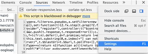 tell chrome debugger to ignore libraries weblog markus edenhauser