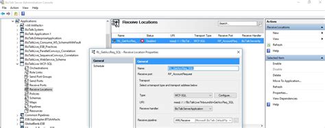 powershell script to enable biztalk receive location