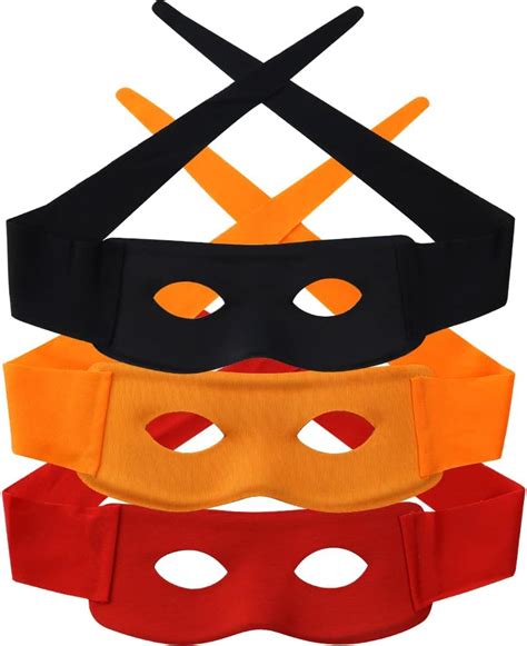 Aevbsoy 3 Pieces Eye Mask Black Bandit Thief Costume Mask