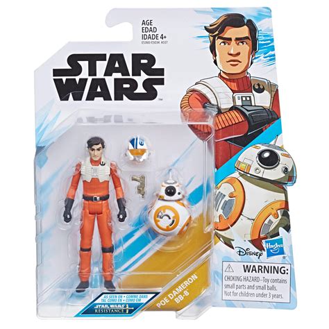 Star Wars Star Wars Resistance Animated Series 3 75 Inch Poe Dameron