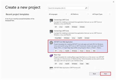 files and folders asp mvc core 3 1 tutorial links