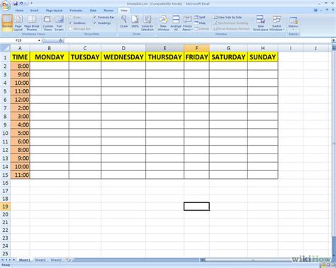 how to make a timetable 4 steps with pictures wikihow