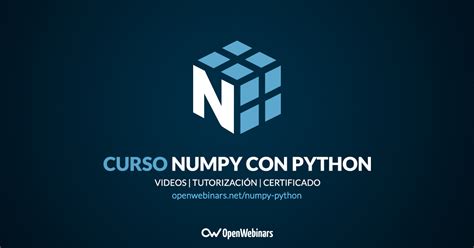 curso de numpy con python openwebinars