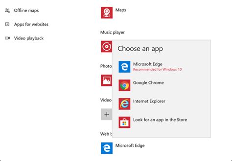 how to set a default web browser in windows