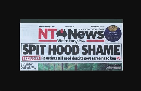 Northern Territory Government Condemned Over Use Of Spit Hoods On