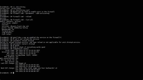how to install and configure ntp server and client on centos 7 rhel7