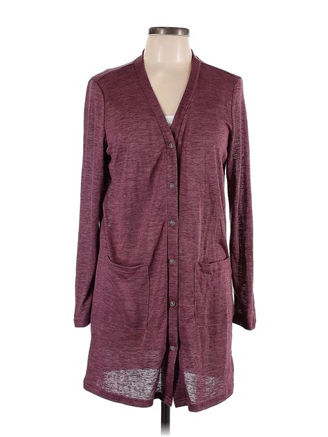 Merokeety Marled Maroon Burgundy Cardigan Size L 58 Off Thredup