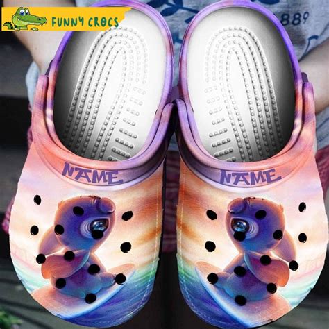 Custom Colorful Stitch Crocs Clog Shoes Discover Comfort And Style