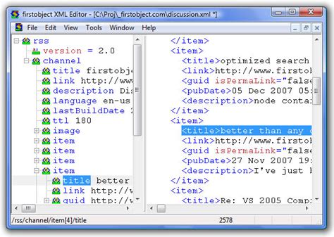 free xml editor
