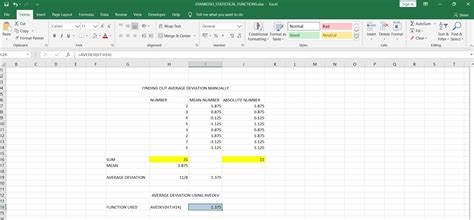 excel functions avedev gyankosh learning made easy